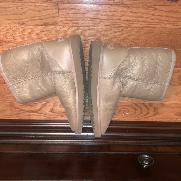 UGG | Shoes | Uggs Metallic Gold | Poshmark